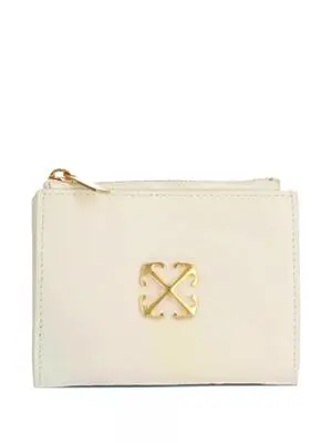 Off-white Gold Tone Wallets For Women