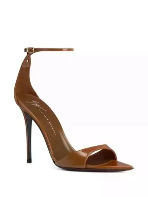 GIUSEPPE ZANOTTI Intriigo Ankle-strap Pointed-toe Sandals - Brown