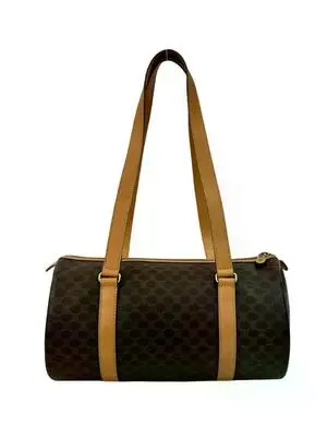 Celine 2014 Macadam Coated Canvas Shoulder Bag