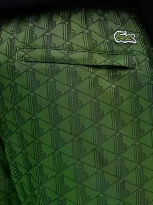 Lacoste Geometric-pattern Track Pants - Green
