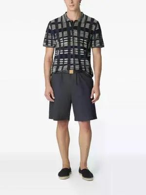 Missoni Check-pattern Buttoned Polo Shirt