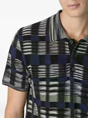 Missoni Check-pattern Buttoned Polo Shirt