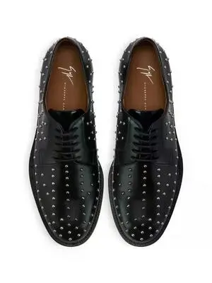 GIUSEPPE ZANOTTI Metal Studded Derby Shoes