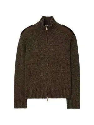 Burberry Funnel-neck Cardigan