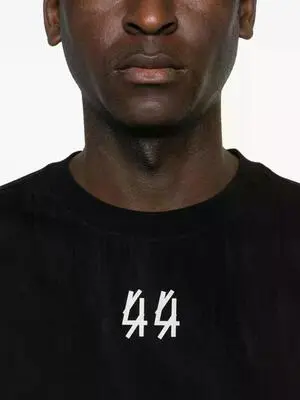 44 LABEL GROUP Graphic Print T-shirt - Black