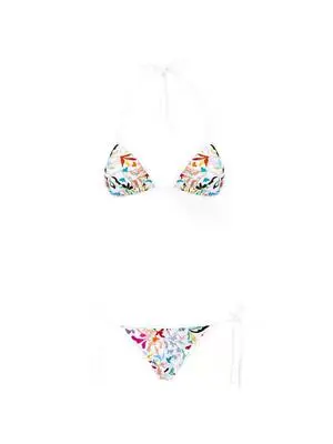 Missoni Printed Triangle Bikini - White