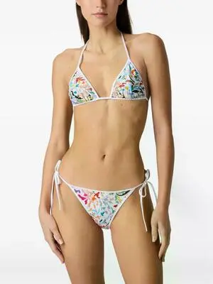 Missoni Printed Triangle Bikini - White