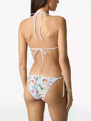 Missoni Printed Triangle Bikini - White
