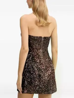 Bardot Sequin-embellished Strapless Mini Dress