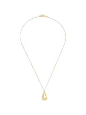 Jenny Bird Twisted Pendant Necklace - Gold