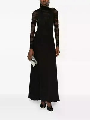 Christopher Esber Ruched Long-sleeve Midi Dress