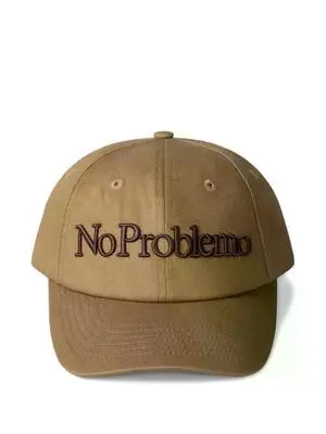NO PROBLEMO Embroidered Snapback Cap - Neutrals