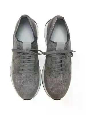 BARRETT Panelled Lace-up Sneakers - Grey
