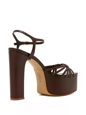 Schutz Tara Platform Sandals - Brown