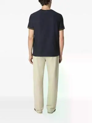 Missoni Crew-neck Cotton Jacquard T-shirt With Tone-on-tone Zigzag Design