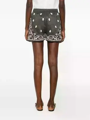 P.a.r.o.s.h Elastic-waist Embroidered Shorts