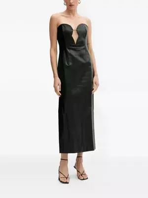 Bardot Cut-out Strapless Midi Dress