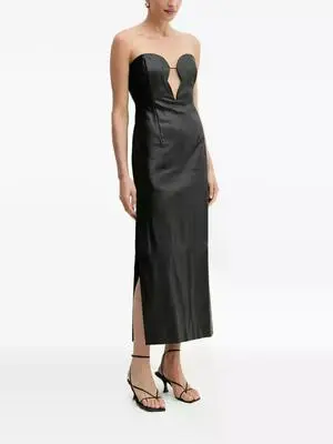 Bardot Cut-out Strapless Midi Dress
