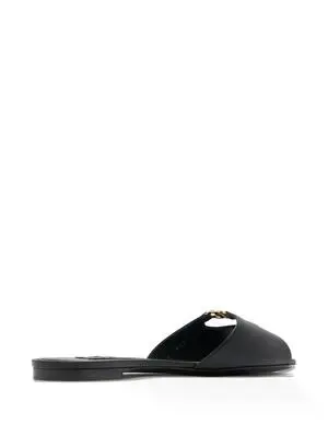 Dolce & Gabbana Logo-plaque Flat Sandals