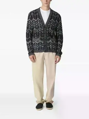 Missoni Chevron Ribbed-trim Cardigan