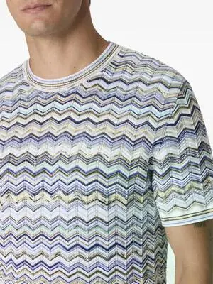 Missoni Zigzag Pattern T-shirt - White