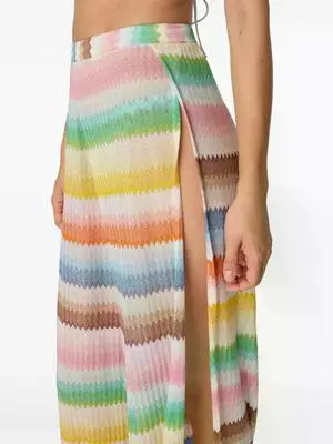 Missoni Zigzag-pattern Slit Beach Trousers
