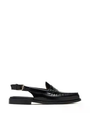 G.H.BASS Leather Slingback Loafers