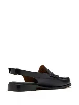 G.H.BASS Leather Slingback Loafers