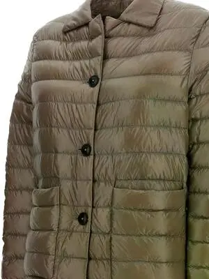 Herno Quilted Buttoned Jacket - Brown