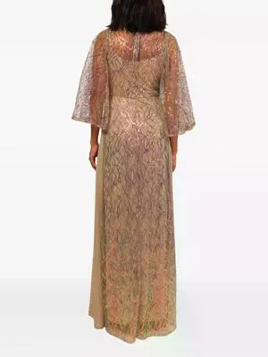 BARUNI Sequin Maxi Dress - Neutrals