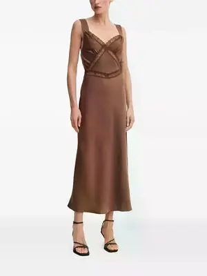 Bardot Lace-trim Midi Dress
