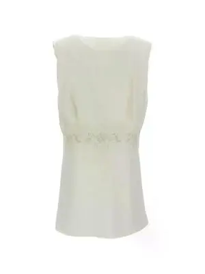 P.a.r.o.s.h Lace-detail Sleeveless Blouse