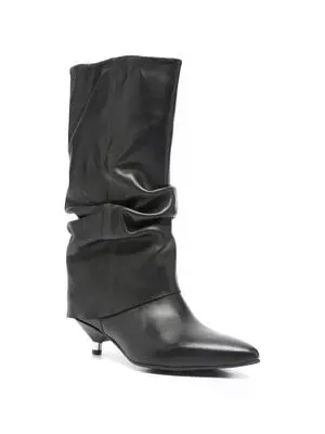METISSE Pointed Leather Boots