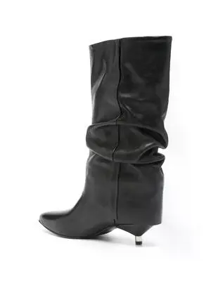 METISSE Pointed Leather Boots