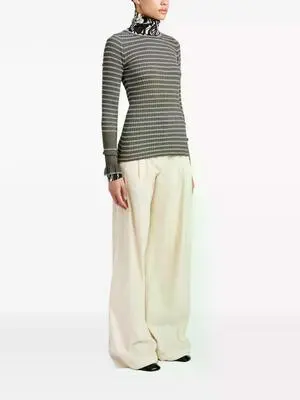 Proenza Schouler White Label Yasmine Striped Sweater - Green