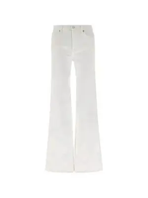 7 For All Mankind Buttoned Flared Leg Jeans