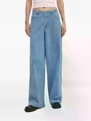 RÉSUMÉ Textured Denim Wide Leg Jeans