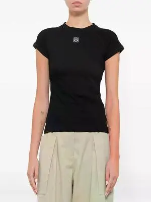 Loewe Anagram Embroidery T-shirt - Black