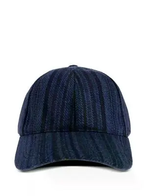 Paul Smith Striped Baseball Cap - Blue