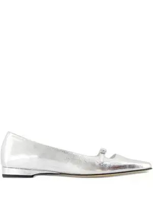Carel Silver Tone Flats For Women