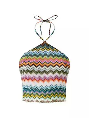 Missoni Zigzag Halter-neck Top