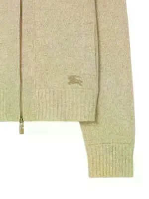 Burberry Funnel-neck Embroidered Cardigan