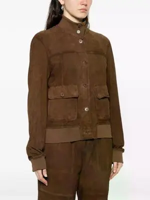 P.a.r.o.s.h Buttoned Suede Jacket
