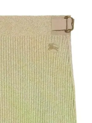 Burberry Ribbed Buckle-strap Mini Skirt