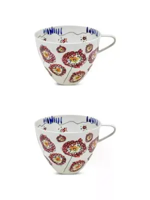 SERAX X Marni Midnight Flowers Cappuccino Cup - White