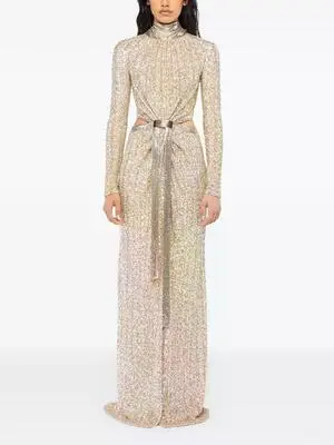 Rabanne Sequin-embellished Cut-out Dress