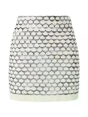Missoni Patterned Mini Skirt - White