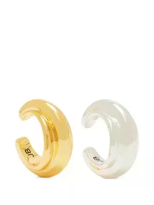 Jenny Bird Curved Two-tone Ear Cuffs - Gold