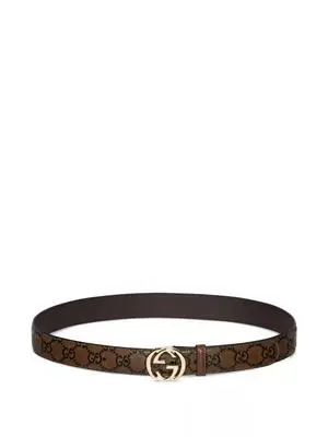 Gucci Interlocking G-buckle Belt - Brown