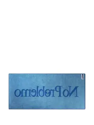 NO PROBLEMO Logo Beach Towel - Blue